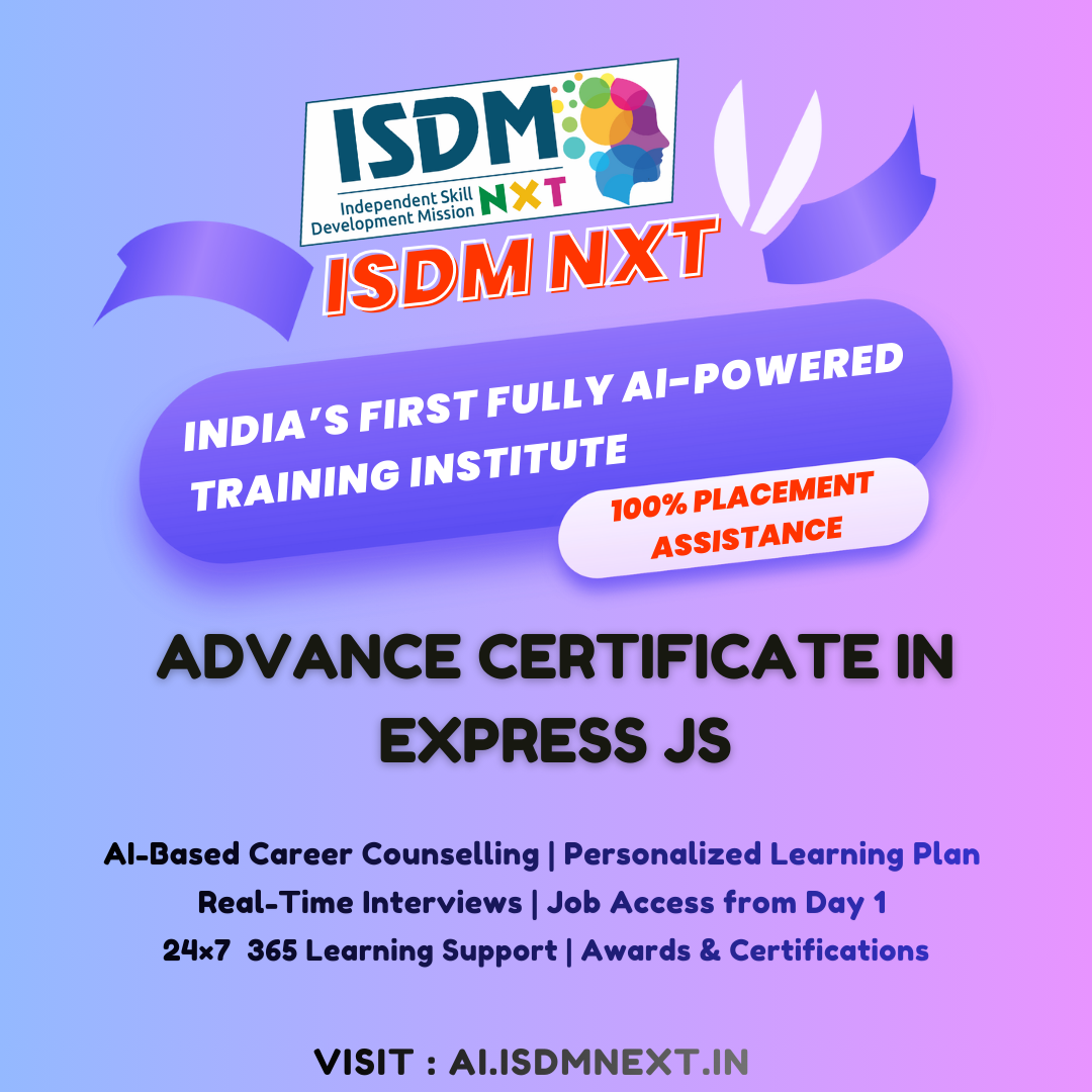 Advance Certificate in Express JS - Enhance Your Development Skills ...
